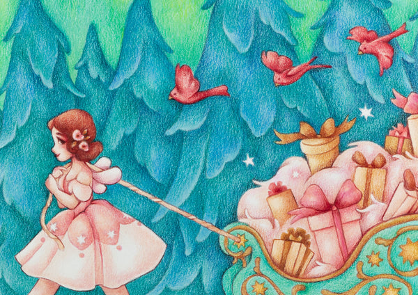 Traipsing Through The Snow - Original Illustration - Mel Macklin